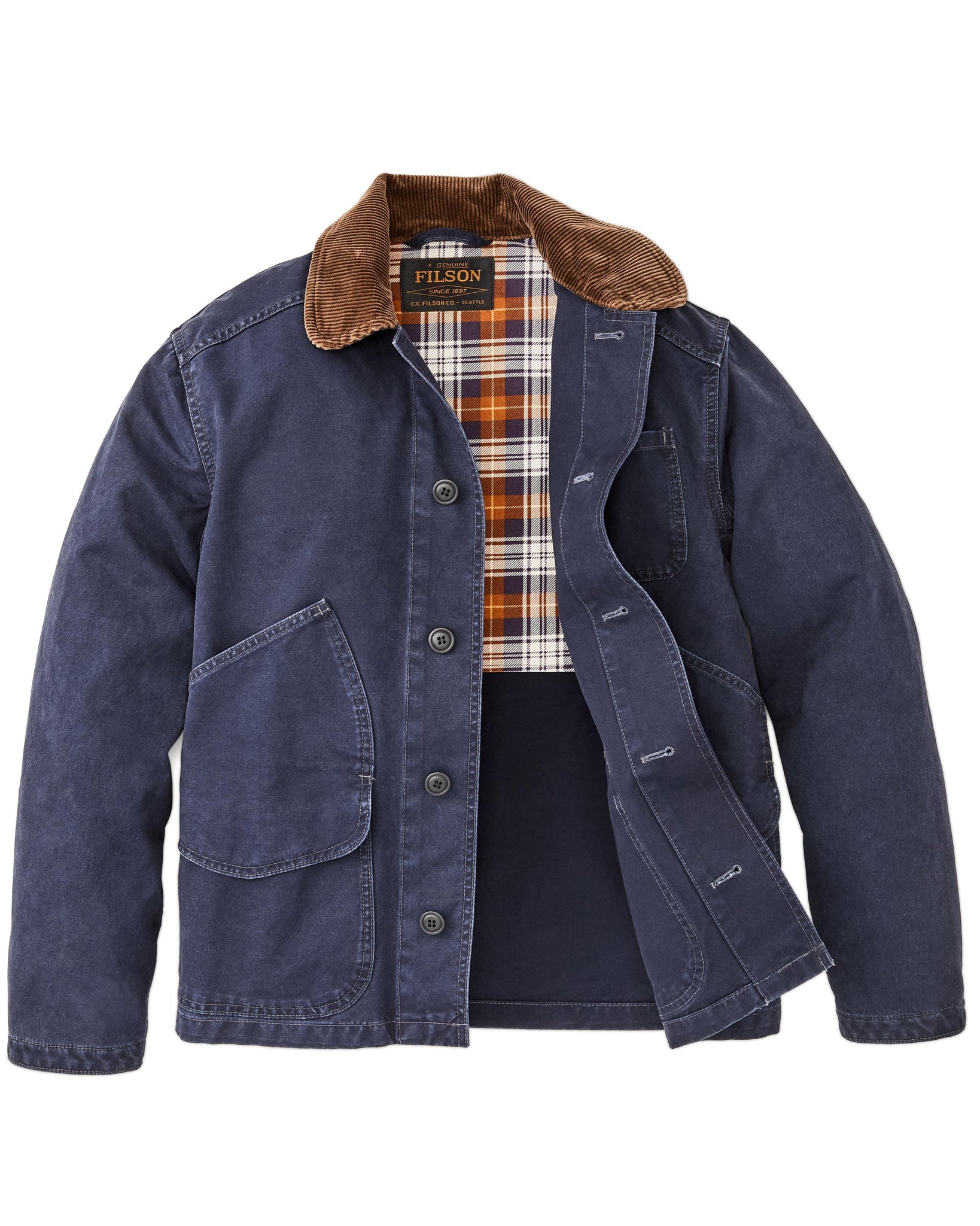 Filson Canvas Outfitter Jacket - Blue Mussel